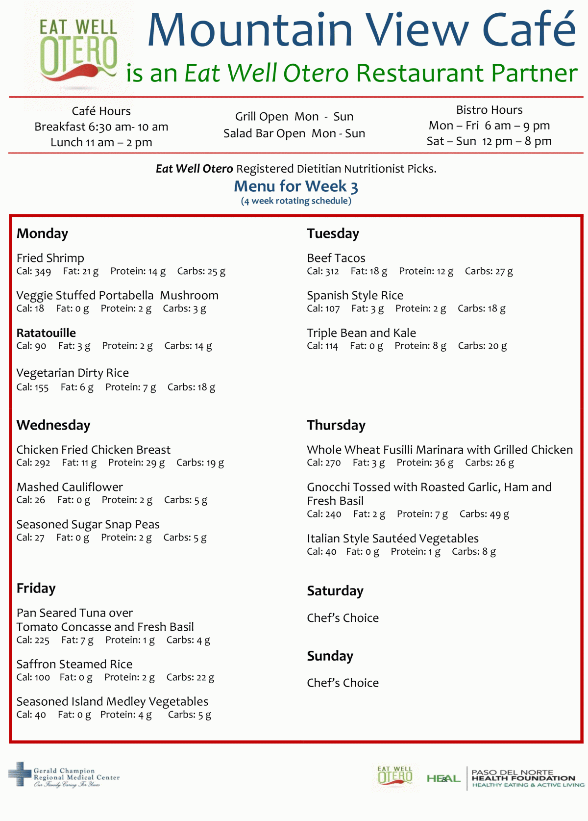 MountainViewCafe-Menu Week 3 - 107.9 Cool FM